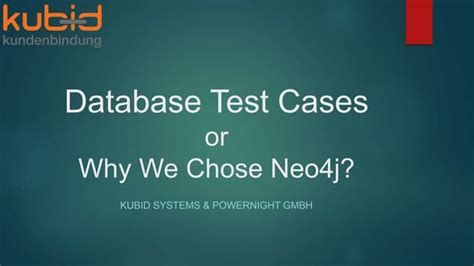 database test cases or why we chose neo4j ppt