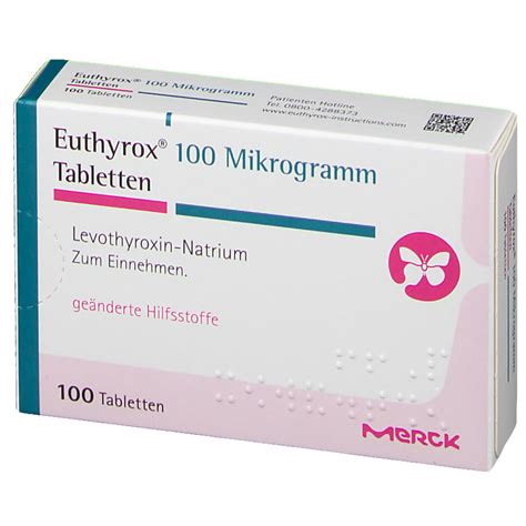 Euthyrox® 100 Mikrogramm Tabletten 100 St Shop Euthyrox® 100 Mikrogramm Tabletten 100 St Shop
