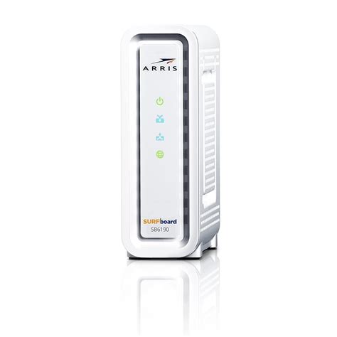Amazon Com ARRIS Surfboard SB6190 32x8 DOCSIS 3 0 Cable Modem With 1 4 Gbps Download And 262