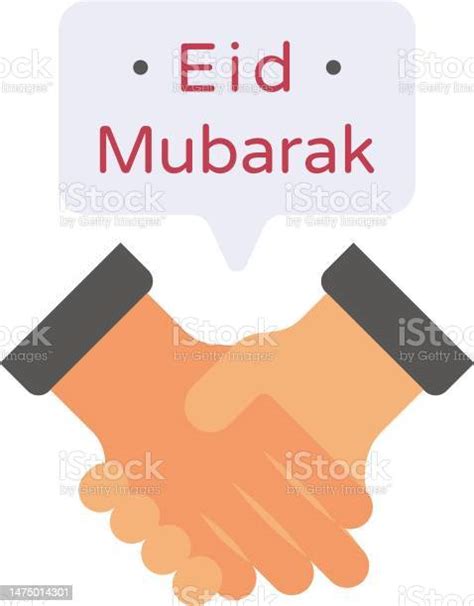 Eid Mubarook 악수로 개념 악수 벡터 색상 아이콘 디자인 라마단과 이드 알 피트르 상징 이슬람과 무슬림 금식 기호 아랍어 휴일 축 하 스톡 일러스트 레이 션