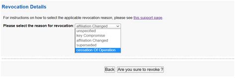 revocation of ssl certificate
