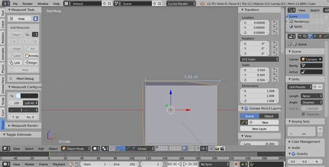 Measureit Addon How Do I Make It Show The Size Of My Object That Is 1 008 Units Modeling