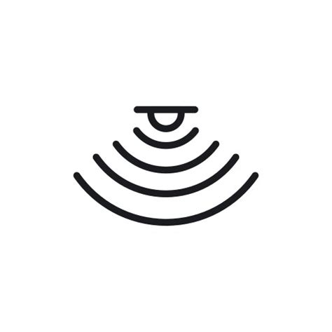 Sensor Icon Set Security Motion Detector Vector Image