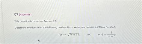 solved determine the domain of the following two functions