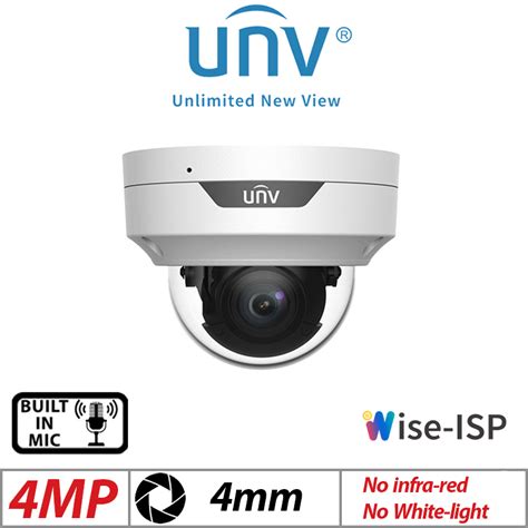 Uniview MP Fixed Dome Network Camera ColorHunter Wise ISP Mm White IPC LE ADF K WP