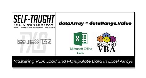 Mastering Vba Load And Manipulate Data In Excel Arrays