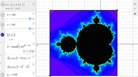 Mandelbrot Fractal Generator In Desmos Youtube