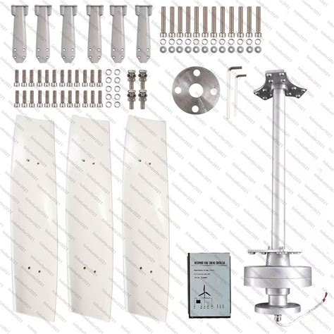 3000w 12 24 48v Permanent Magnet Vertical Wind Turbine Generator Controller Kit Ebay