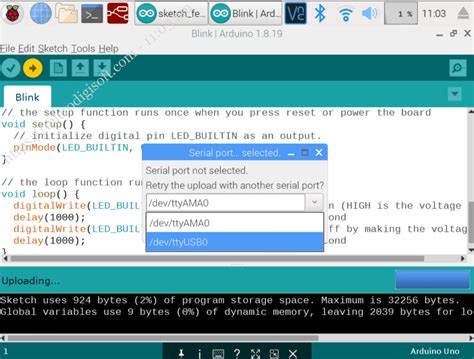 Arduino With Raspberry Pi Using Serial Communication
