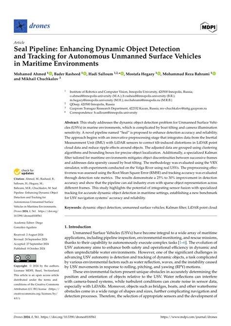 Pdf Seal Pipeline Enhancing Dynamic Object Detection And Tracking For Autonomous Unmanned