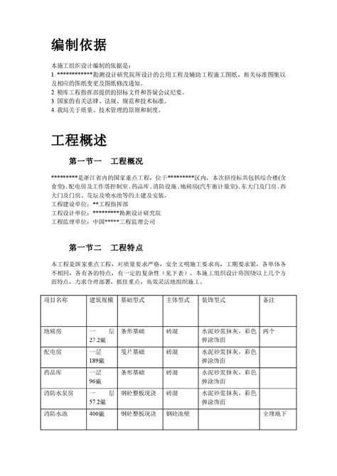 浙江某国家粮库及其附属工程施工组织设计 施工组织设计 土木在线