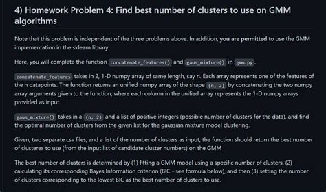 Solved 4 Homework Problem 4 Find Best Number Of Clusters Chegg