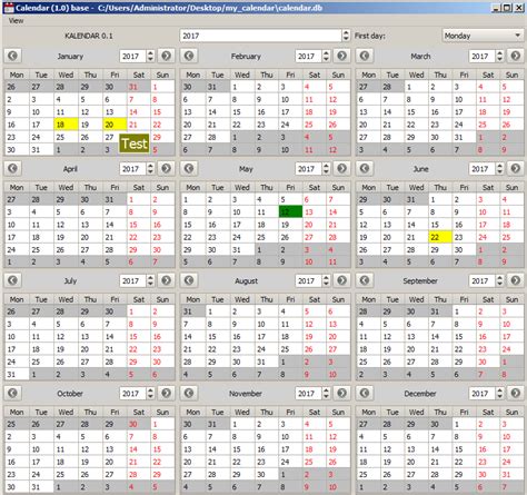 Calendar Calendar With Notes Using The Qt Framework Codeproject