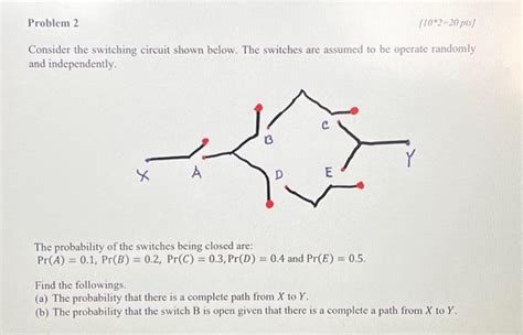 Solved Problem 2 [10∗2 20pts] Consider The Switching Circuit