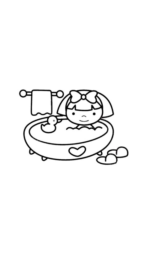 淋浴的小人简笔画 简笔画图片大全