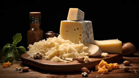 Premium Ai Image Tasty Parmesan Cheeese