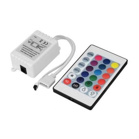 12V 5050 RGB LED Strip Controller Box With 24 Key IR Remote Control Buy Online At Low Price In