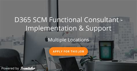 D365 Scm Functional Consultant Implementation And Support Columbus India