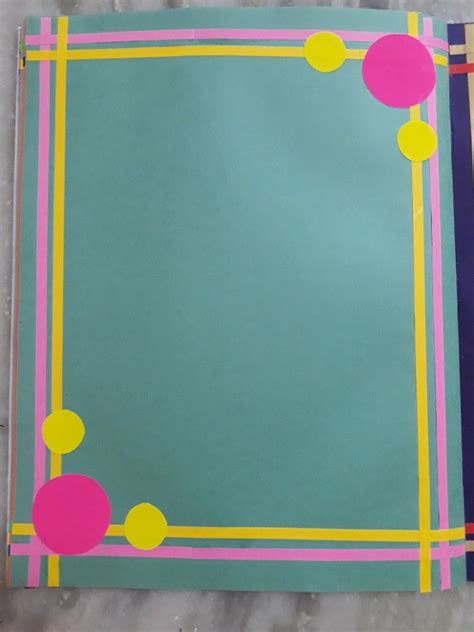 Colorful Quilling Paper Border Design