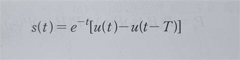 Solved Draw The Impulse Response Of The Matched Filter To