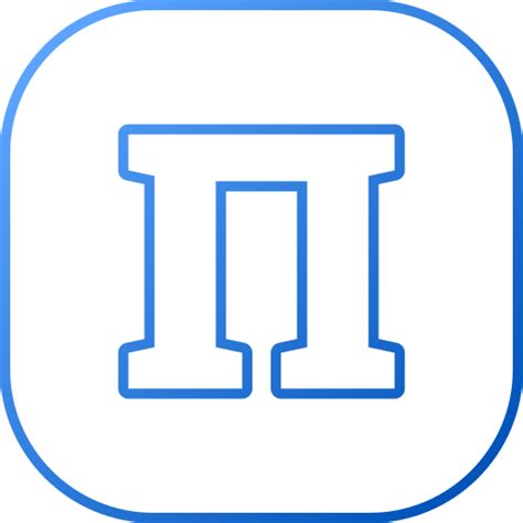 Pi Generic Gradient Outline Icon
