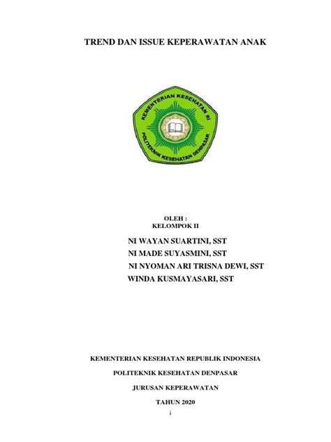 Trend Dan Isue Kep Anak Kelompok 2 Pdf