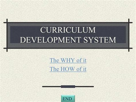 Curriculum Development System Ppt