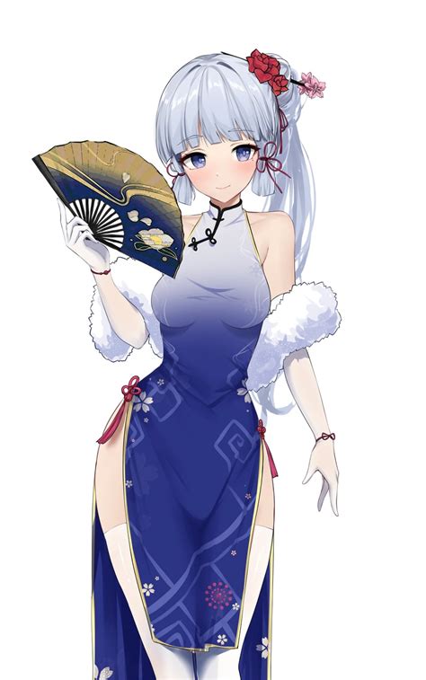 Kamisato Ayaka Genshin Impact Drawn By Feint721 Danbooru