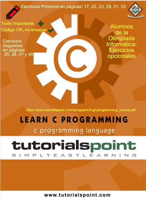 blog infórmatica rubén segundos ejercicios en c de tutorialspoint
