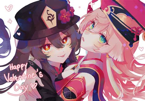 Hu Tao And Yanfei Genshin Impact Drawn By Jewelbedo Danbooru