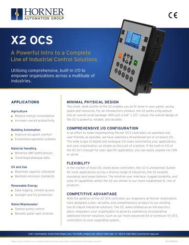 All Horner Tianjin Automation Technology Ltd Catalogs And Technical Brochures