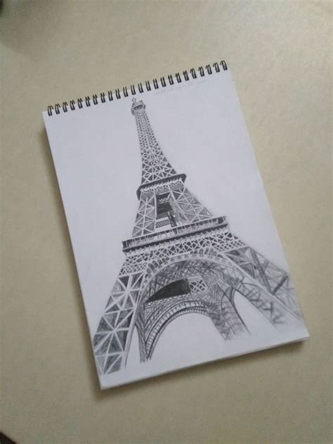 Eiffel Drawing By Hajira Rawther Architecture Design Sketch Instagram Creative Design Sketch
