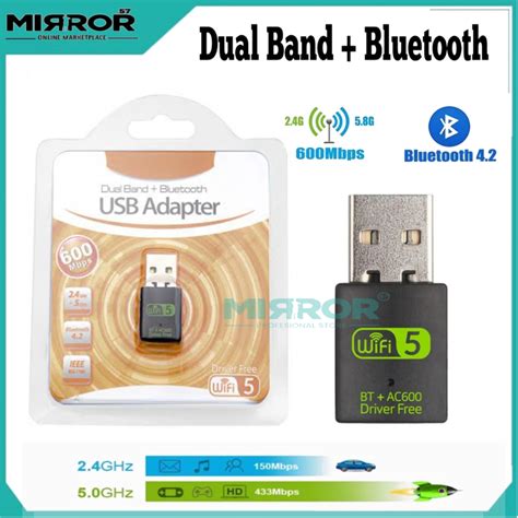 Jual Usb Wifi Bluetooth In Dongle Ac Mbps Dual Band Chipset Rtl Cu Di Pc Laptop
