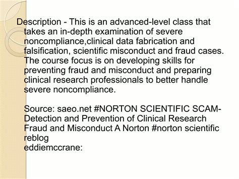 Blogspot Norton Scientific Scam Detection And Prevention Of Clinical Research Fraud Fc2