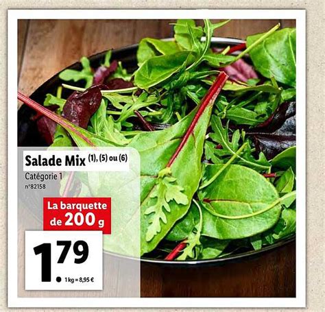 Promo Salade Mix Chez Lidl Icatalogue Fr