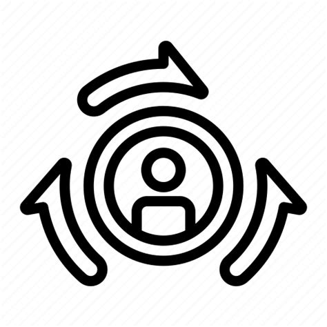 arrow circle synchronize sync people person icon download on