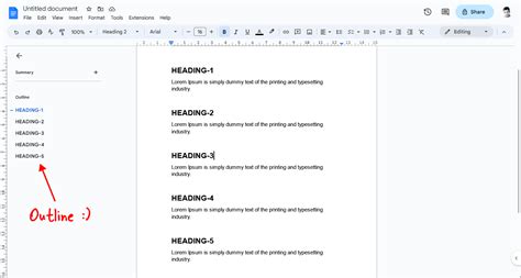 Google Docs Outline Not Working FIX