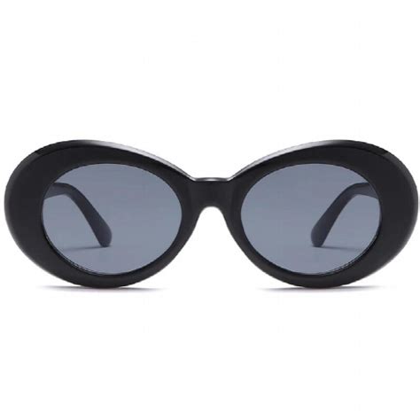 Kurt Cobain Glasses Oval Clout Goggles Sunglasses Rapper Shades Fancy