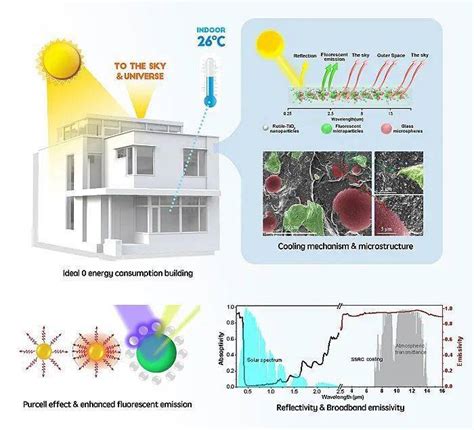 【材料】适合大规模建筑应用的智能辐射制冷涂层 效果