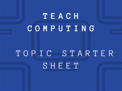 Teach Computing Year 1 Bundle Topic Starter Sheet Self Assessment Teaching Resources