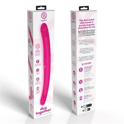 Duo Together Double Ended Vibrating And Thrusting Dildo Pink Sex Toys