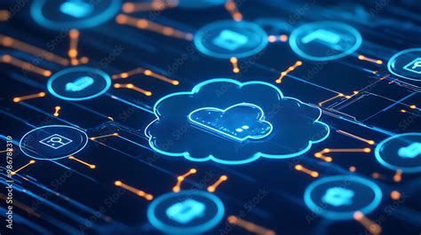 Montage Showcasing Smart Cloud Infrastructure Ai In Cloud Computing Services Illustrating How Ai