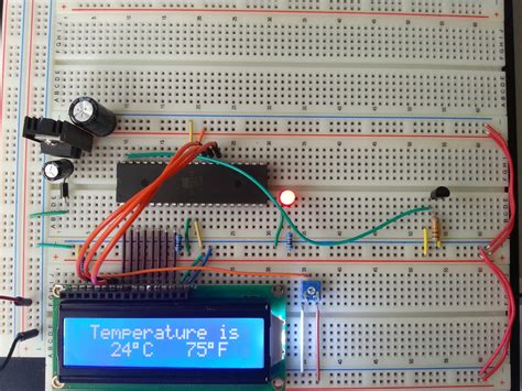 Atmega16 Microcontroller Digital Lm35 Lcd Thermometer Ds1307 Rtc Avr Microcontroller Projects