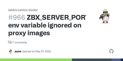 Zbx Server Port Env Variable Ignored On Proxy Images · Issue 966