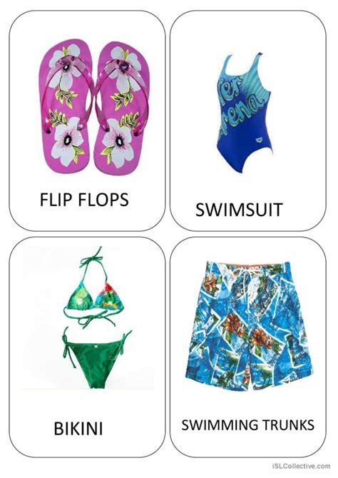 Beach Holiday Cards 2 Vocabulary Fla English ESL Worksheets Pdf Doc