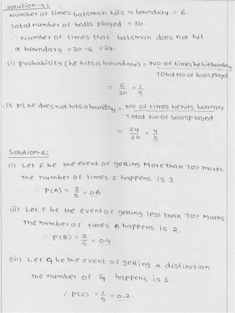 RD Sharma Class Solutions Chapter Probability