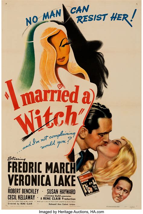 I Married A Witch United Artists 1942 Very Fine On Linen One Lot 86493 Heritage Auctions