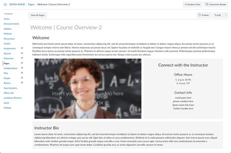 Canvas Templates Missouri Online Teaching