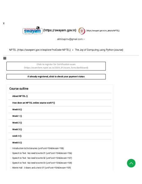 Week 5 Nptl X Nptel Explorernccodenptel The Joy Of