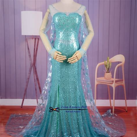 Purple Elsa Dress Frozen Elsa Cosplay Costume Etsy